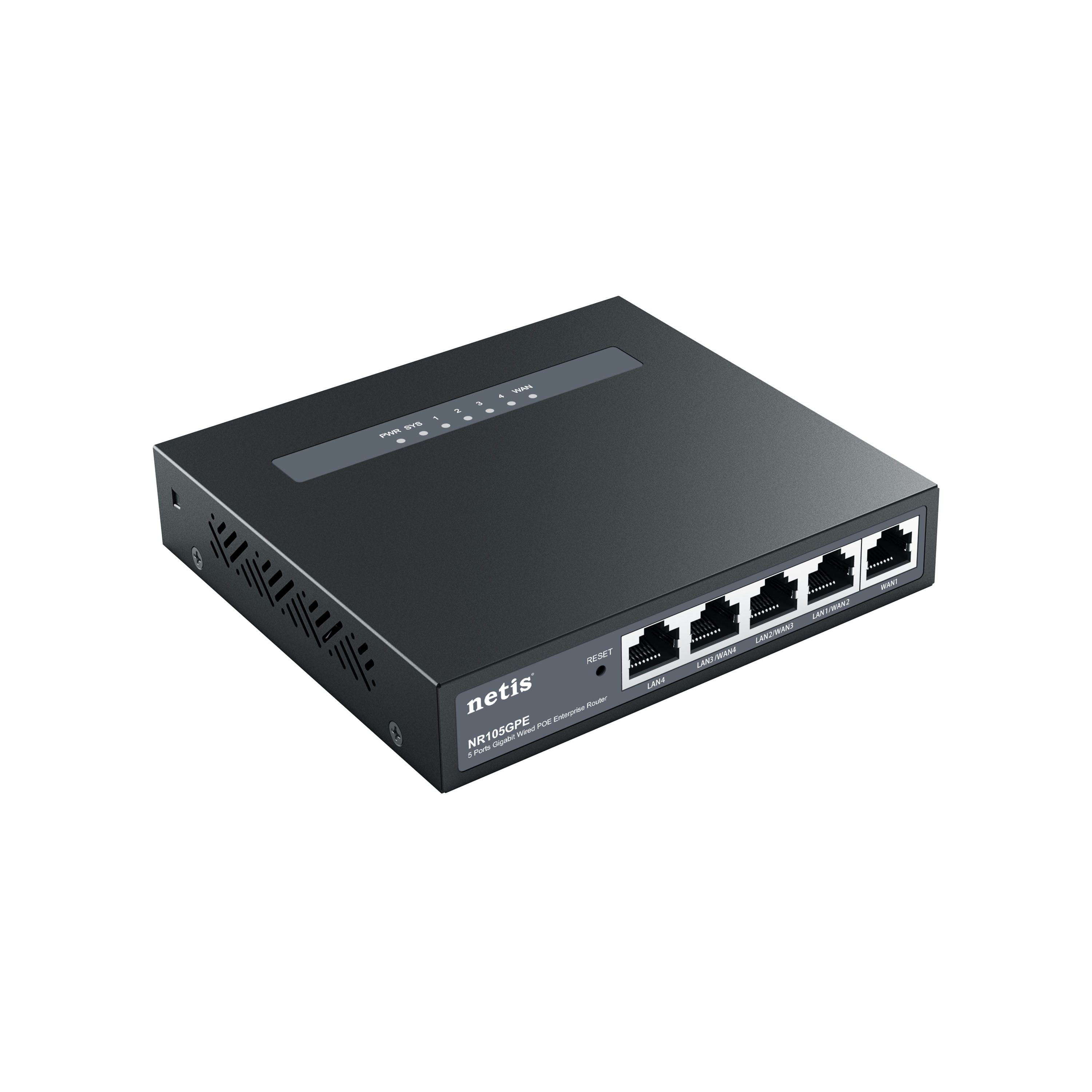 NR105GPE | 5-port Gigabit Enterprise-grade POE Router