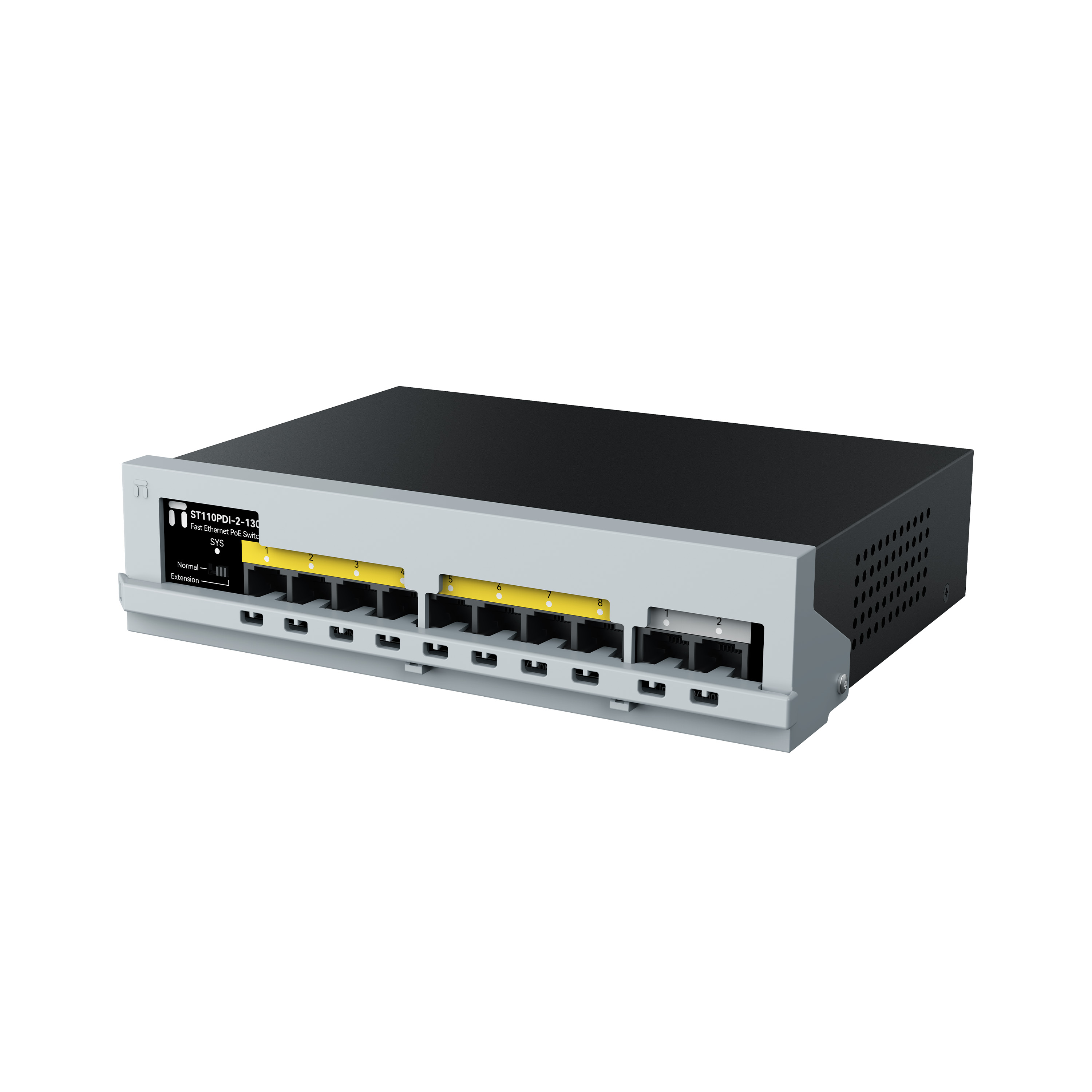 ST110PDI-2-130 | Fast Ethernet PoE Switch with Attached Safety Lock